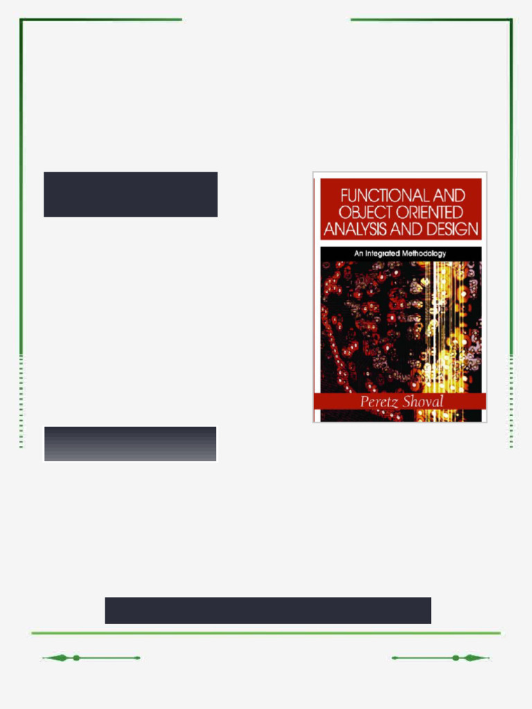Functional and Object Oriented Analysis and Design An Integrated ...