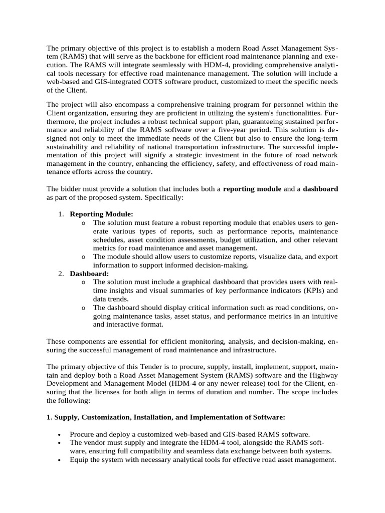 Road Asset Management System Proposal | PDF | Computer Security | Security
