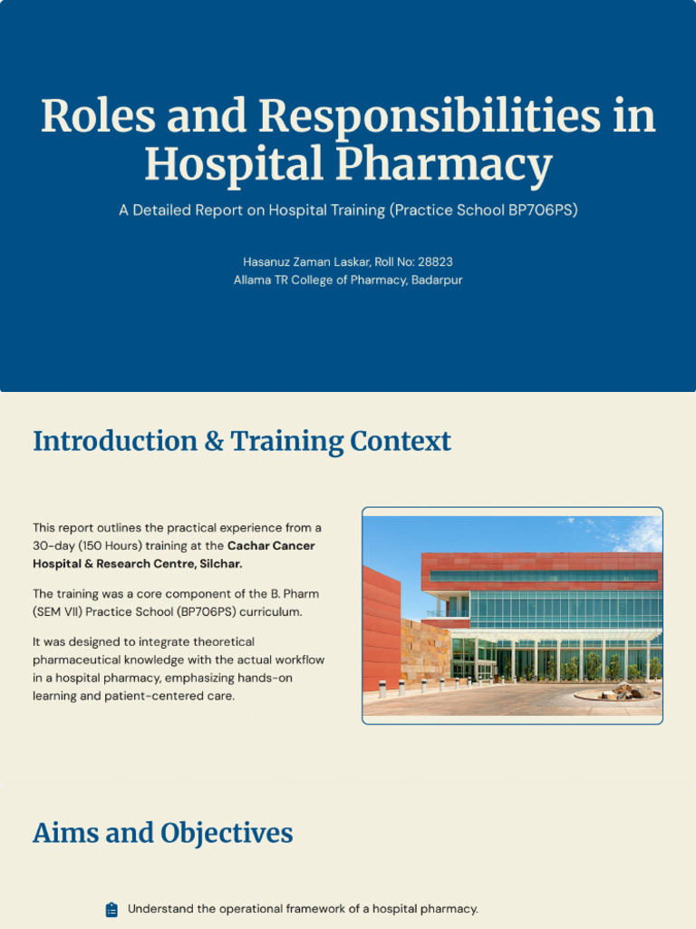 Hospital Training Report | PDF