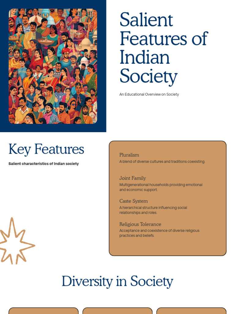 Presentation - Salient Features of Indian Society | PDF ...