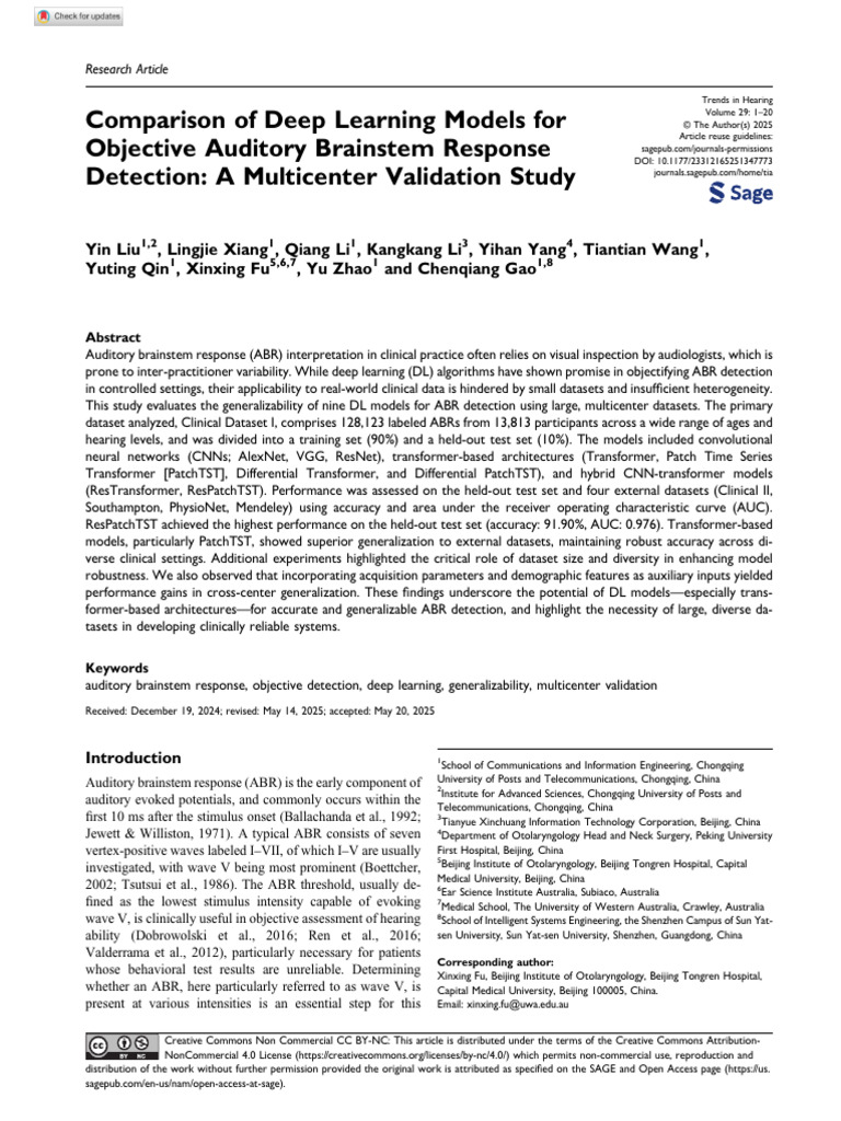 Liu Et Al 2025 Comparison of Deep Learning Models For Objective ...