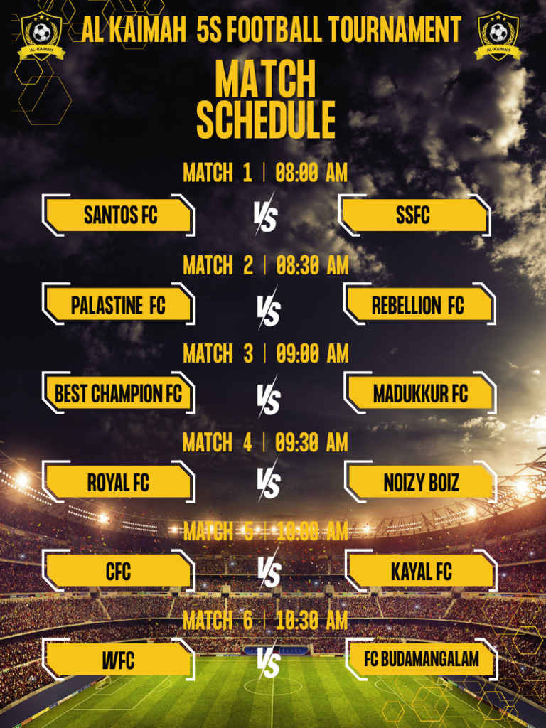 Match Schedule | PDF