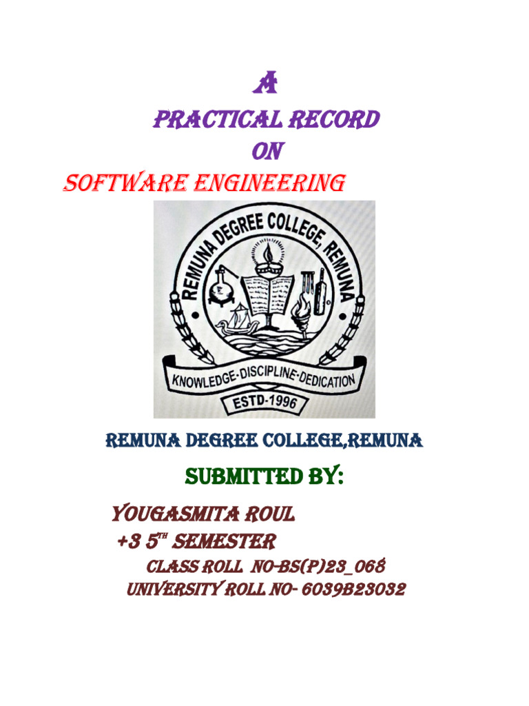 Practical Record On: Software Engineering | PDF