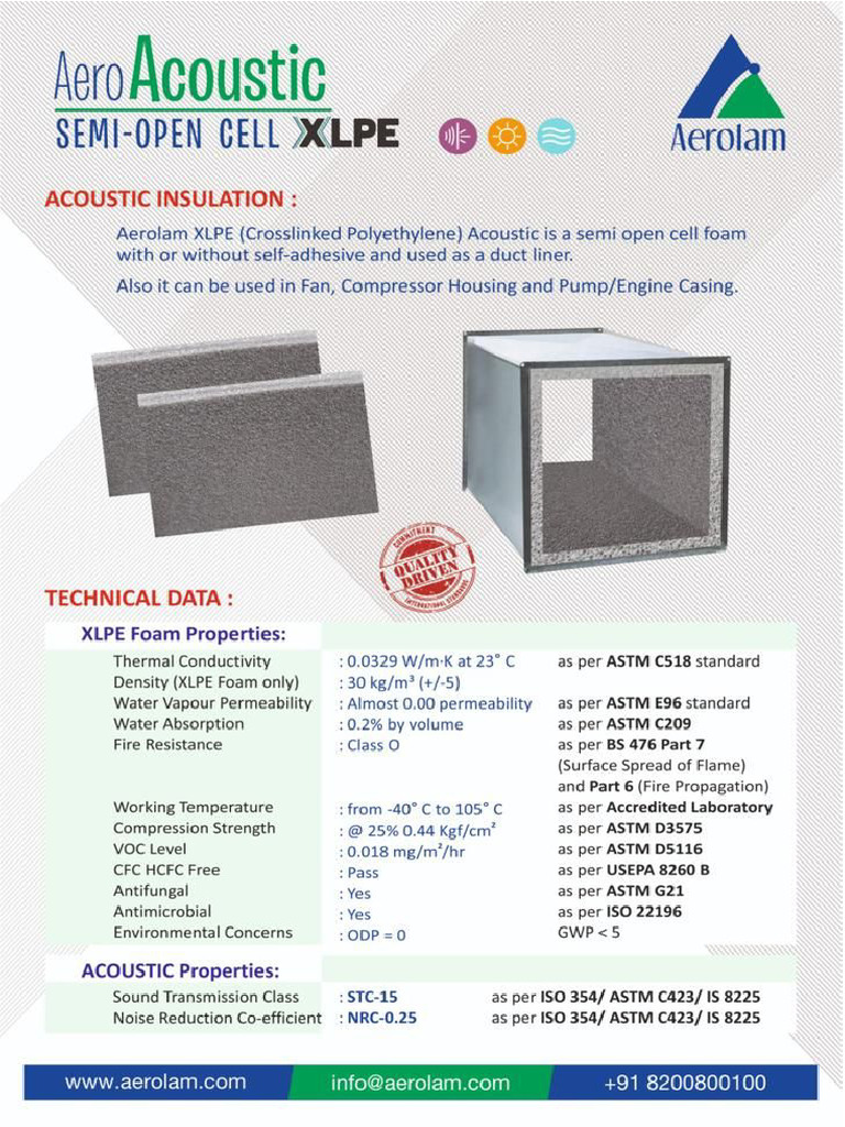 Acoustic Semi Open Cell Catalogue | PDF
