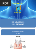 Thyroid Examination OSCE Checklist | PDF | Thyroid | Diseases And Disorders