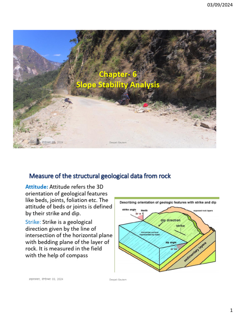 Slope Stability Analysis Techniques | PDF | Geometry