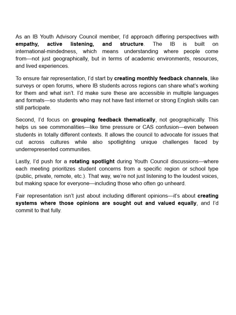 IB Youth Advisory Council Member | PDF | Carbon Capture And Storage ...