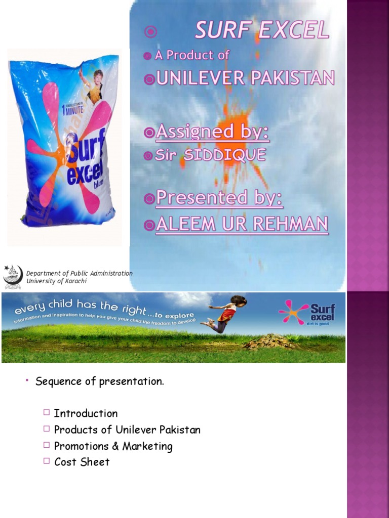 Surf Excel | PDF | Cost Of Goods Sold | Business Economics