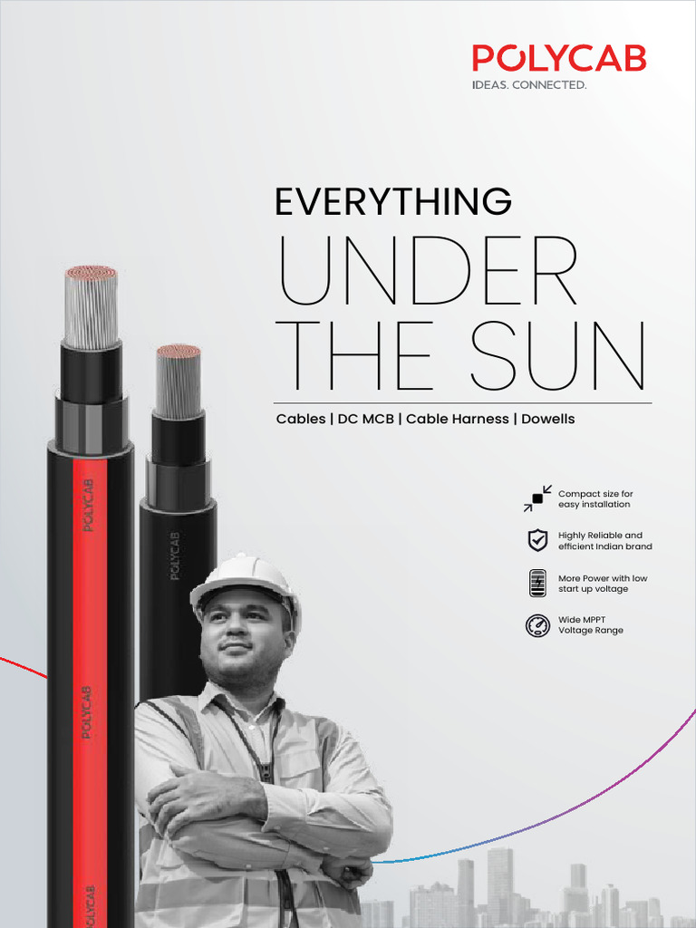 Polycab Solar Cables and Solutions | PDF | Photovoltaic System | Solar ...
