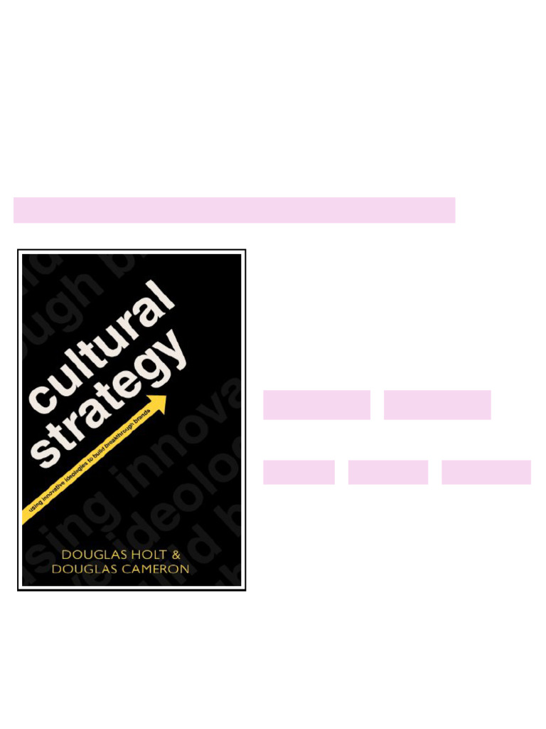Cultural Strategy Using Innovative Ideologies To Build Breakthrough ...
