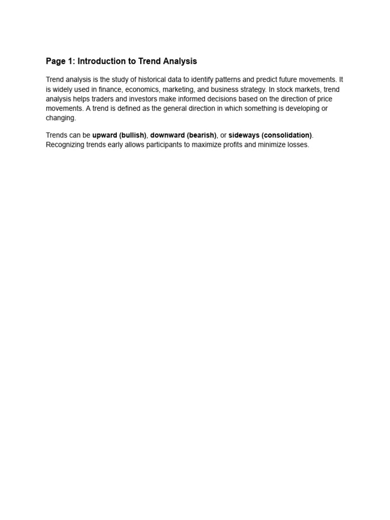 Trend Analysis | PDF | Market Trend | Private Sector