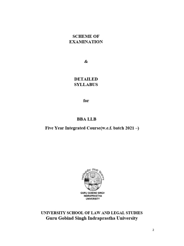 BBA LLB Exam Scheme & Syllabus Guide | PDF | Demand | Monopoly