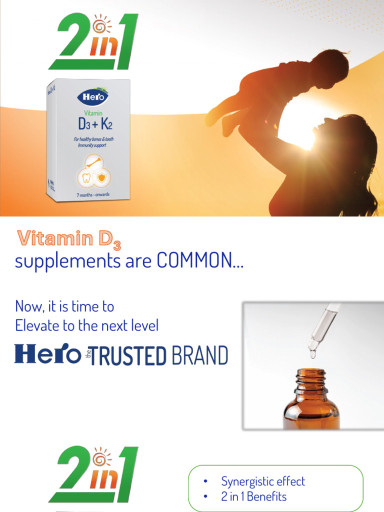 Hero D3+K2 Guiding Slides - 1 | PDF | Vitamin | Vitamin D
