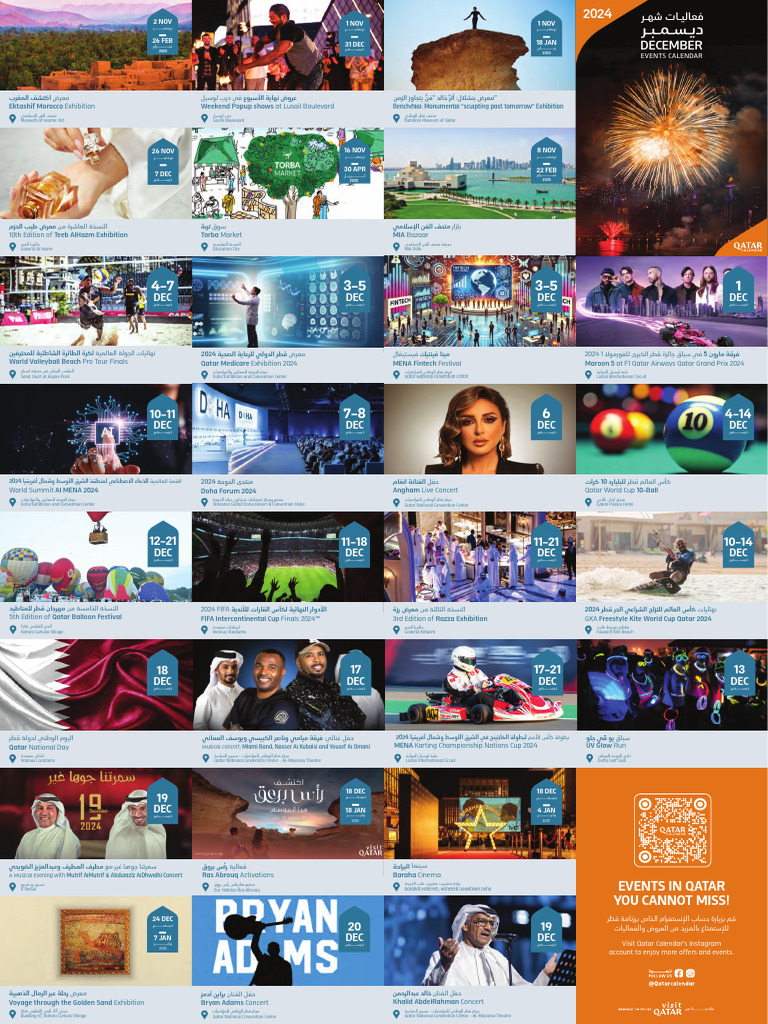 Digital Calendar December 2024 | PDF | Doha