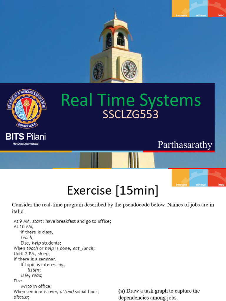 Real-Time Systems Task Graph Exercise | PDF