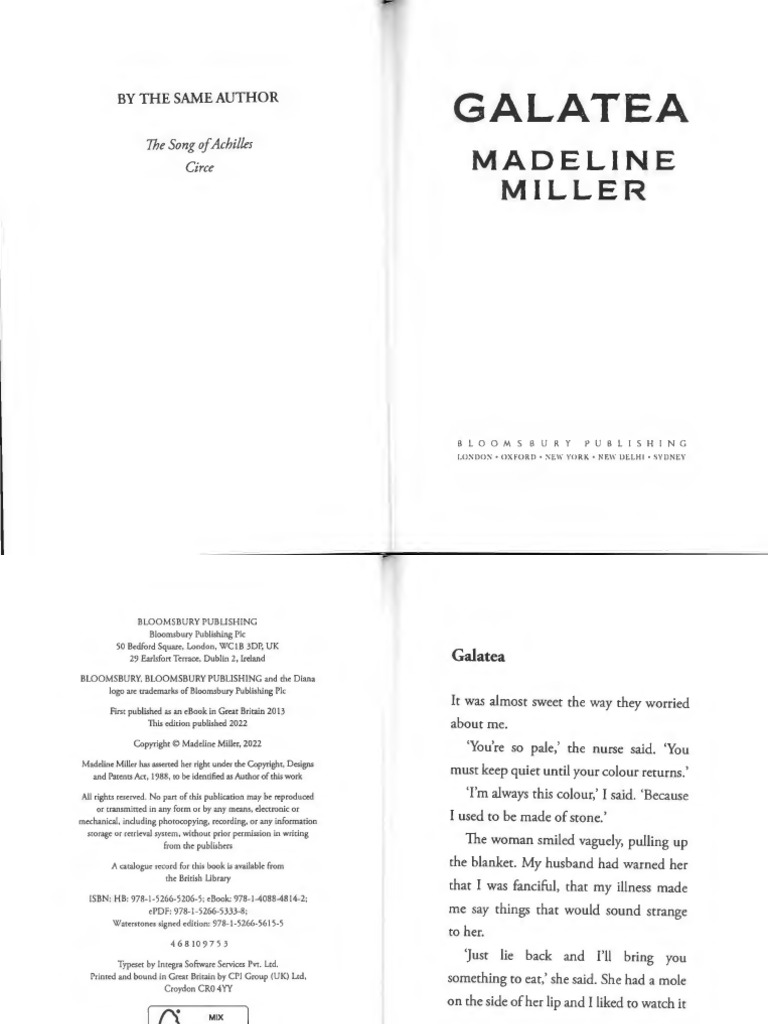 Galatea (Madeline Miller) | PDF