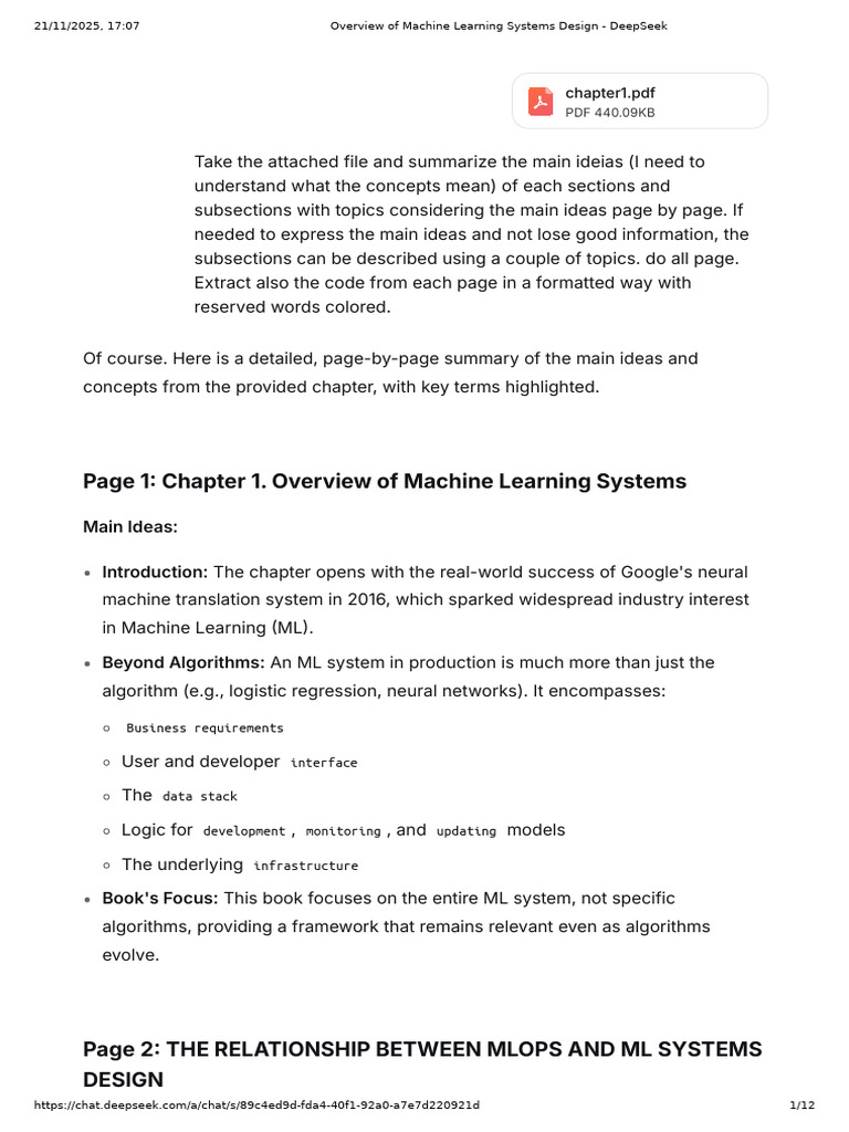 Overview of Machine Learning Systems | PDF | Machine Learning | Computing
