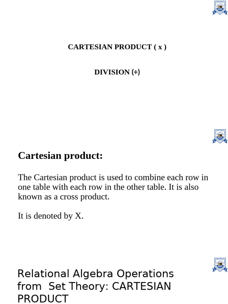 Cartesian Product N Division Lecture 3 | PDF | Mathematical Relations ...
