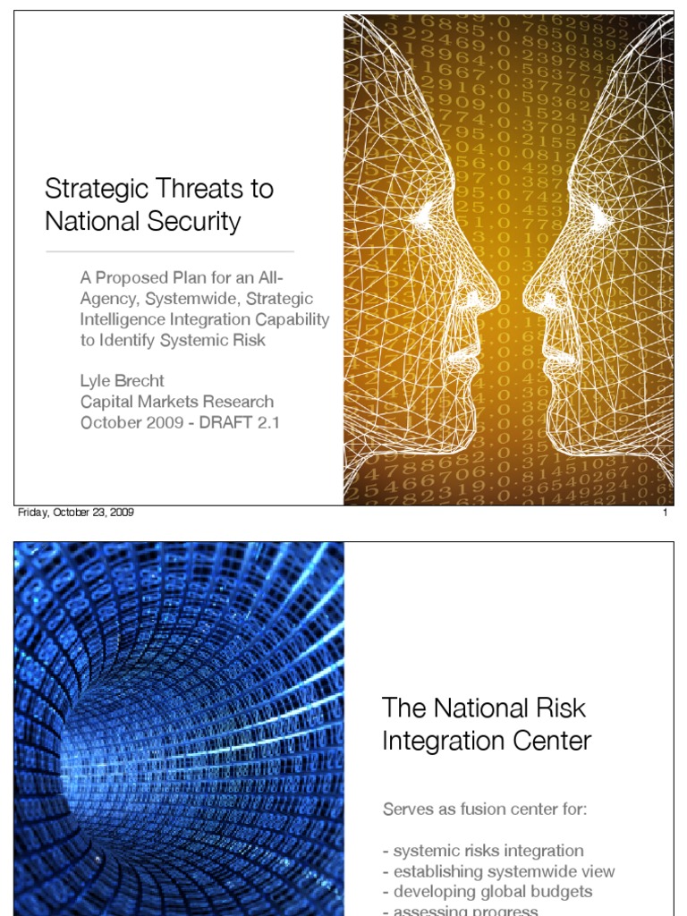 National Risk Integration Center | PDF | Systemic Risk | Risk