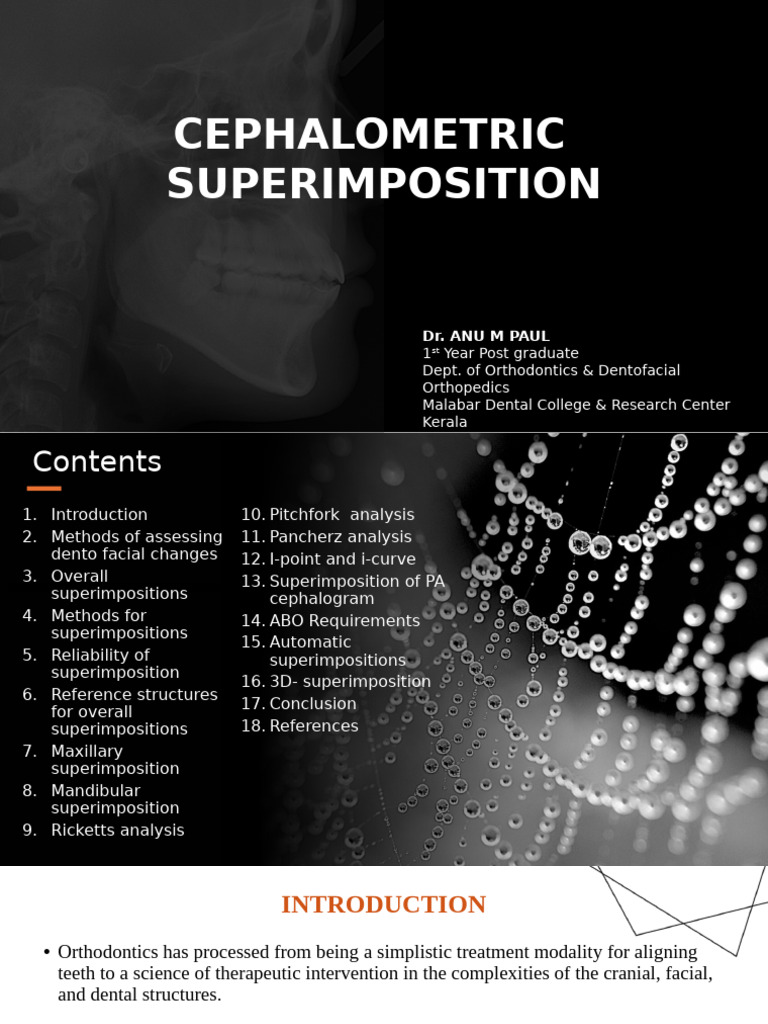 Cephalometric Superimposition Techniques | PDF | Dental Anatomy ...