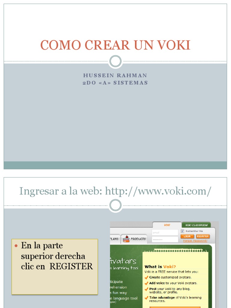 Como Crear Un Voki | PDF | Informática