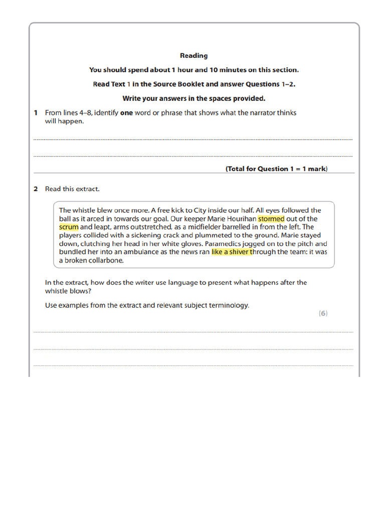 Analyzing Literary Devices in Football | PDF | Grammar | Linguistic ...