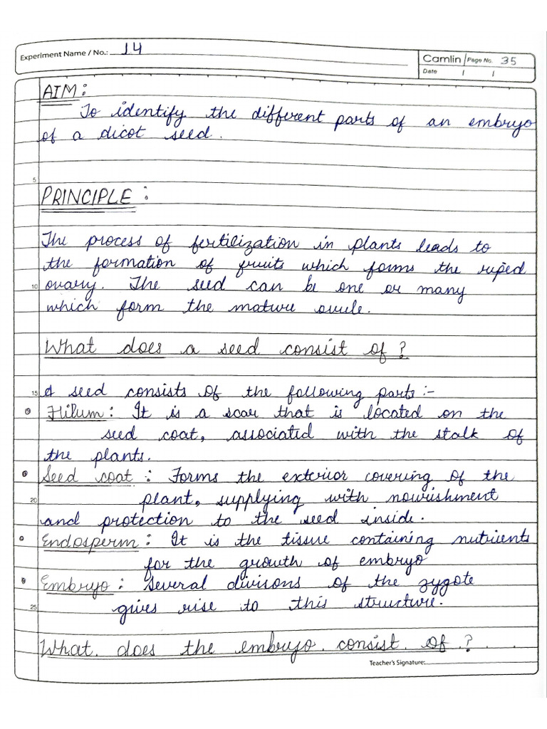 Exp. 14 Class 10 | PDF