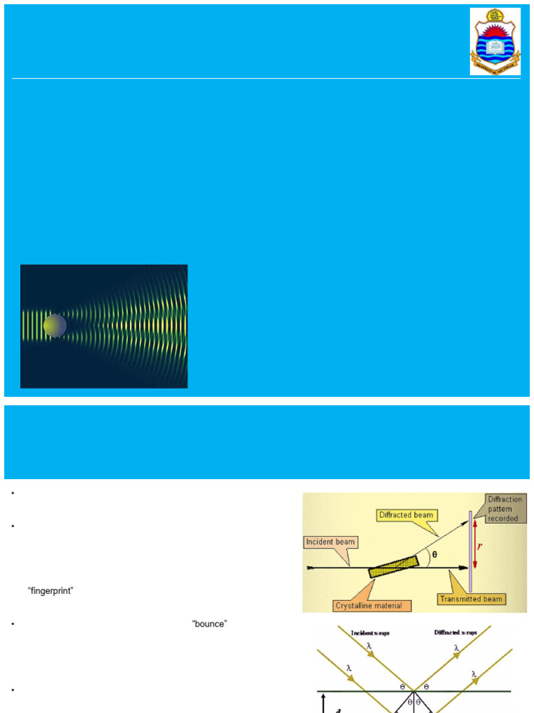 XRD, XRF, Laser Diffraction Class Notes | PDF | Diffraction | Materials ...