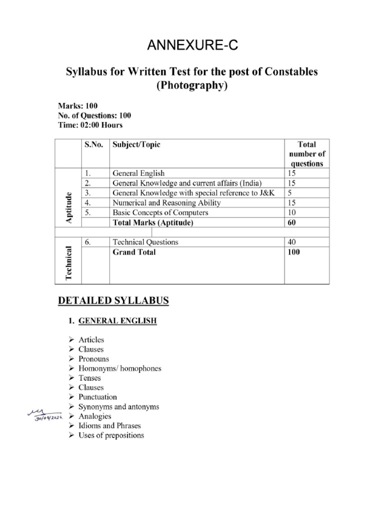 Syllabus JKP Photography | PDF