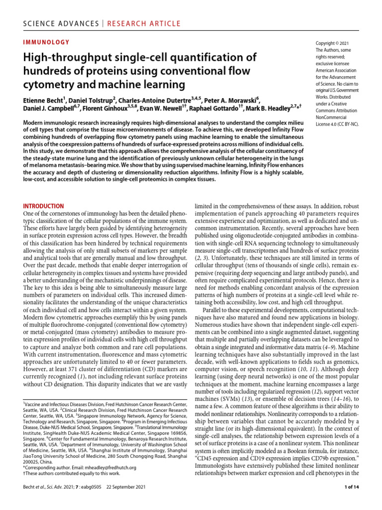 High-Throughput Single-Cell Quantification of Hundreds of Proteins ...