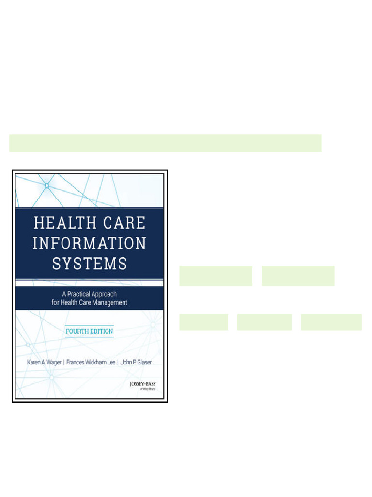 Test Bank for Health Care Information Systems, 4th Edition, Karen A ...