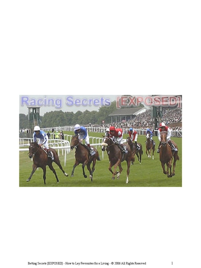 How To Lay Favourites For A Living | PDF | Odds | Horse Racing