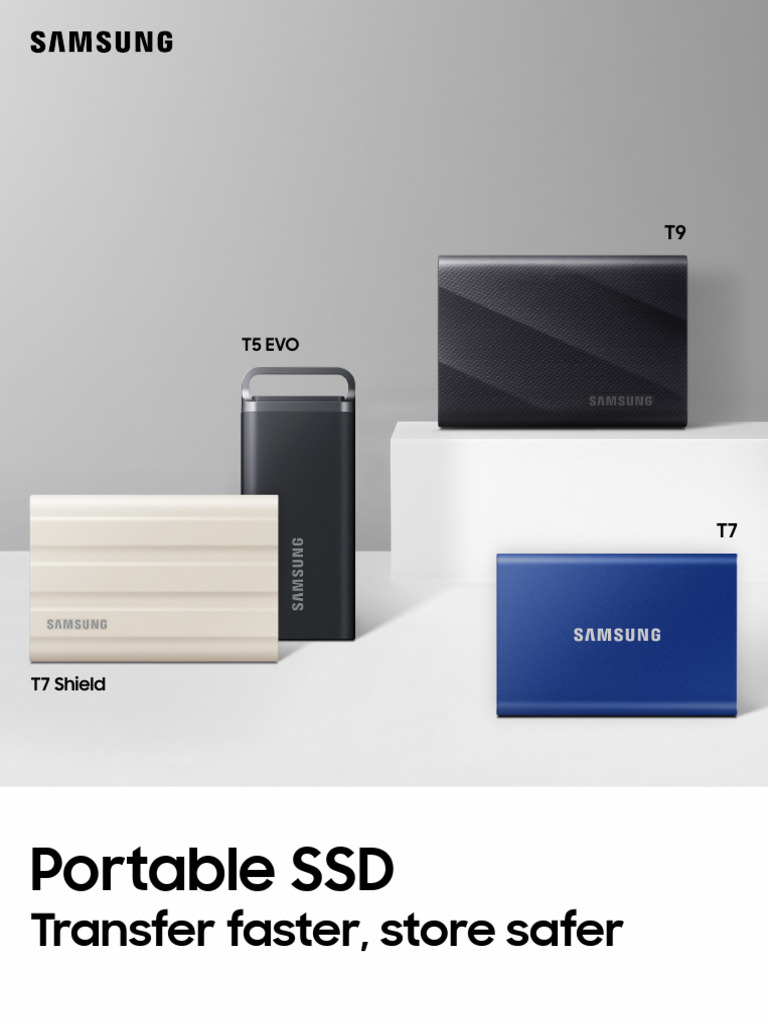 Samsung Portable SSDs: Fast & Durable Options | PDF | Solid State Drive ...