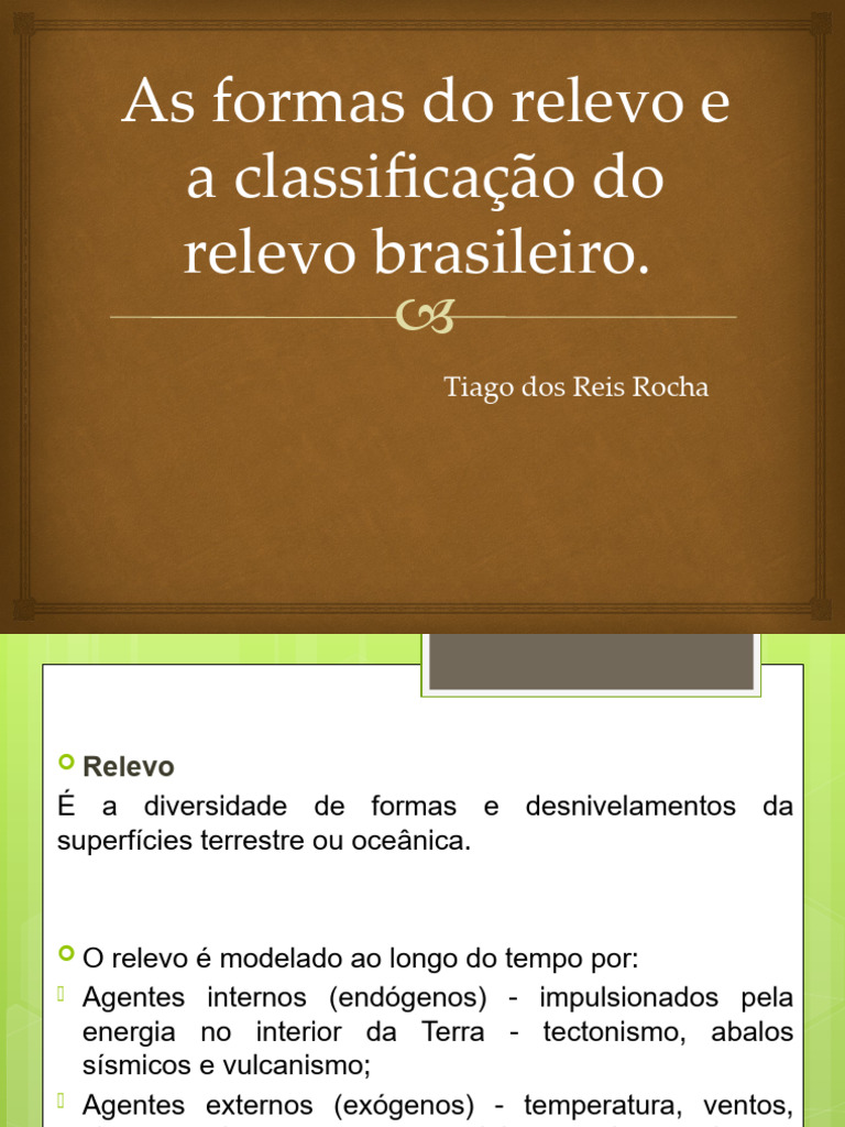 Classificação do Relevo Brasileiro | PDF | Terreno | Intemperismo
