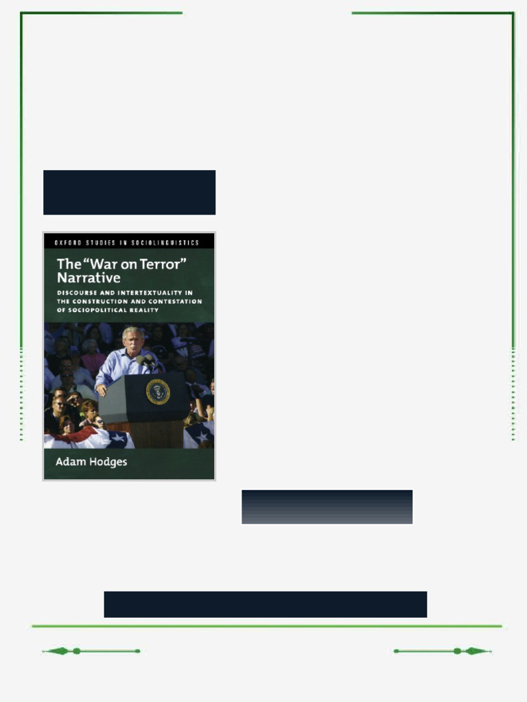 The War on Terror Narrative Discourse and Intertextuality in the ...