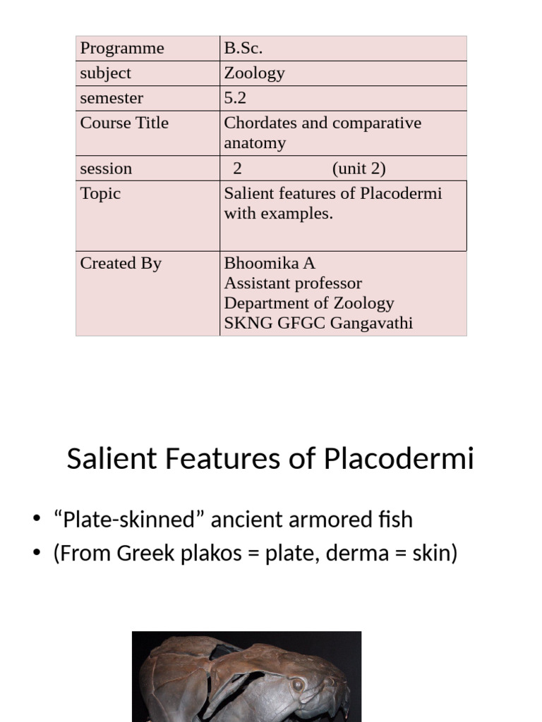 Placodermi | PDF