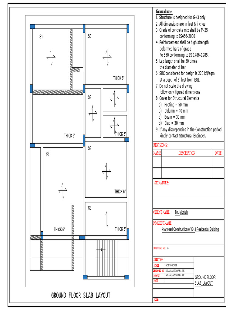 Ground Floor Slab Layout | PDF | Chess Openings | Chess