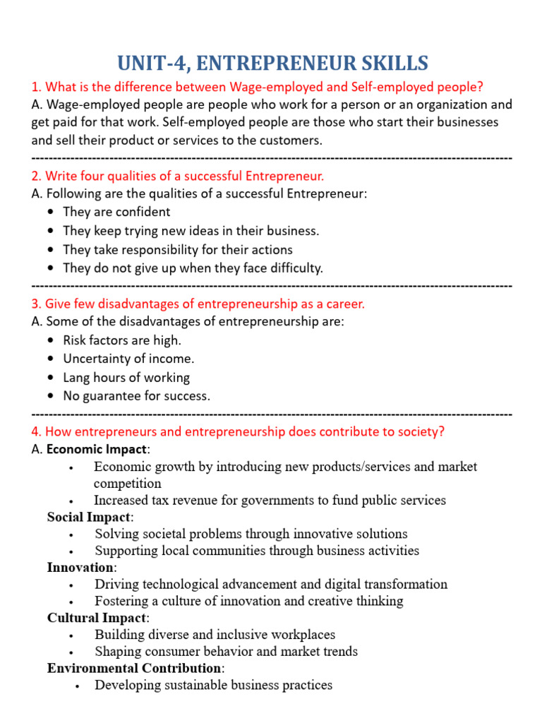 Entrepreneur Skills and Insights Guide | PDF | Entrepreneurship | Swot ...