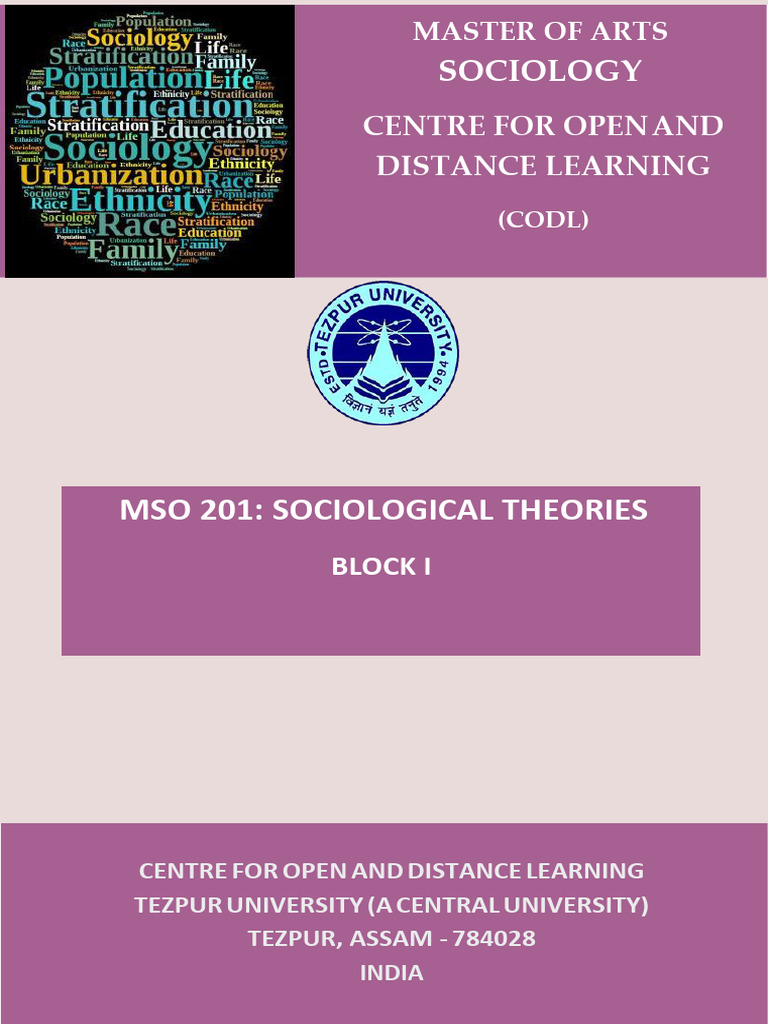 MSO-201-BLOCK-I | PDF | Semiotics | Sociology
