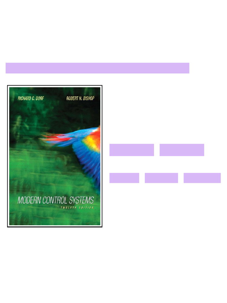 Modern Control Systems Richard C. Dorf - ebook and textbook resources ...