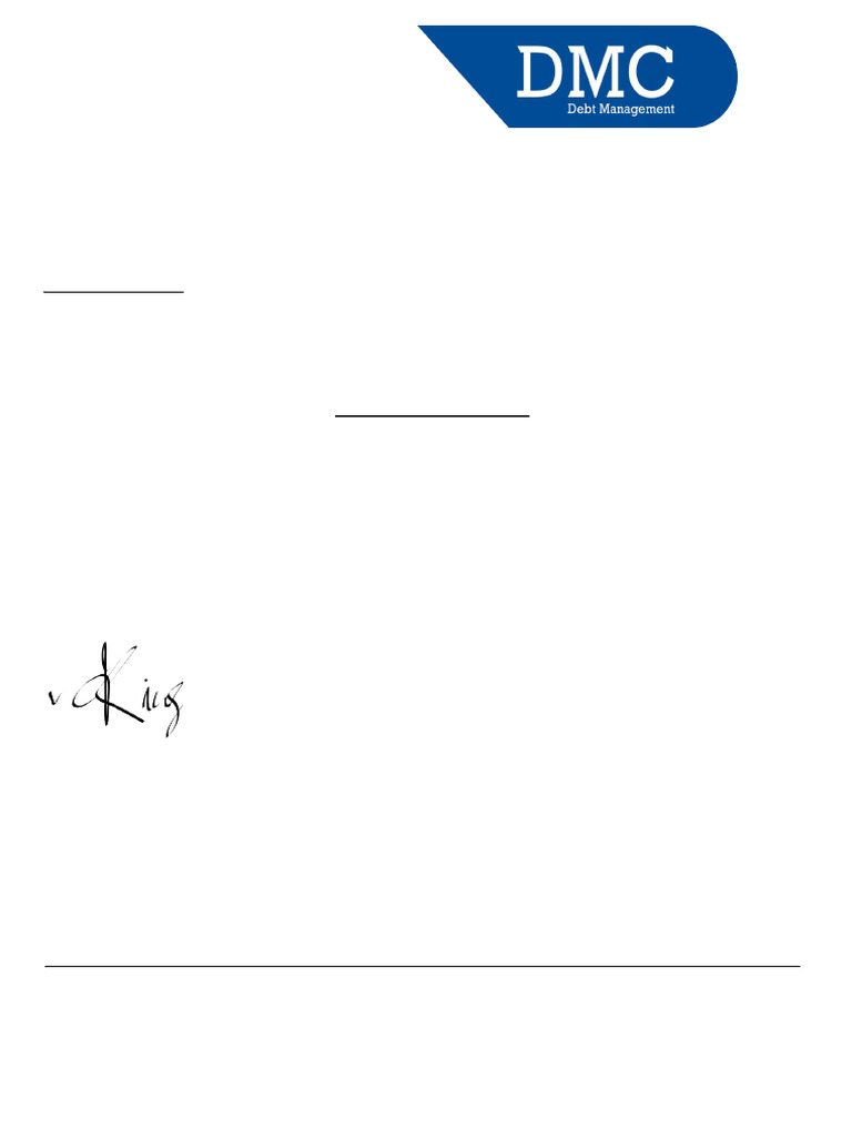 Paid Up Letter Dmc 36244428 | PDF