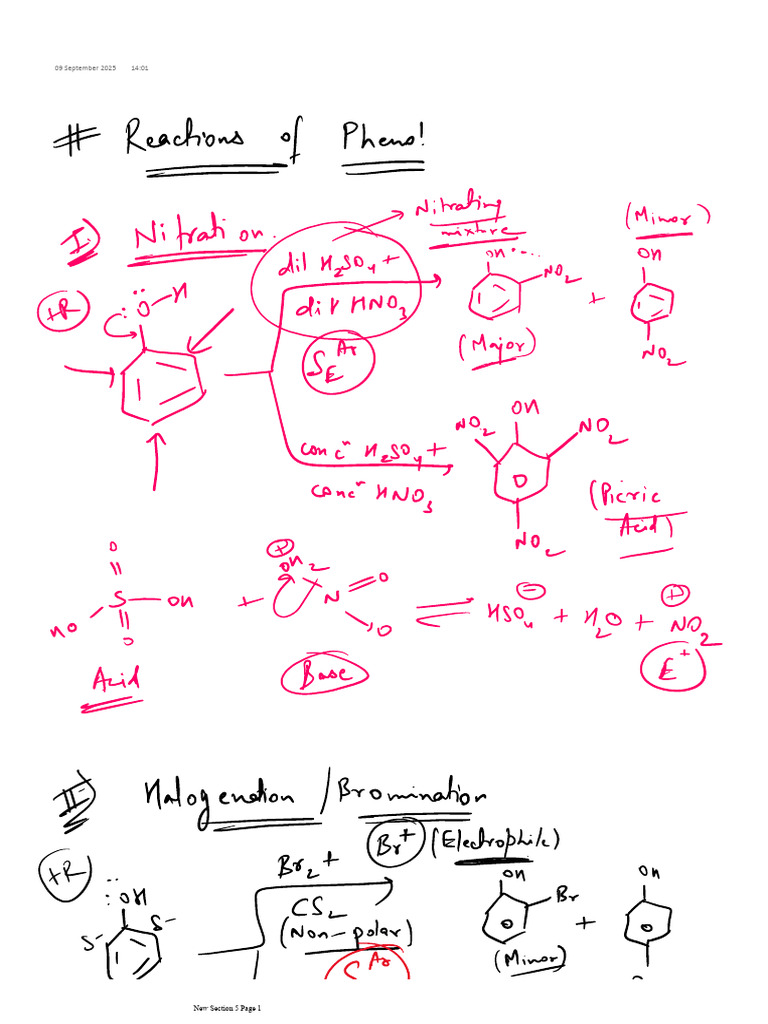 Class Notes Alcohol, Phenol l5,6!11!09-25 | PDF