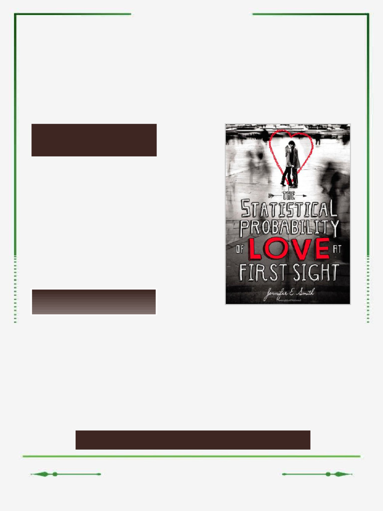 The Statistical Probability of Love at First Sight 1st Edition Jennifer ...