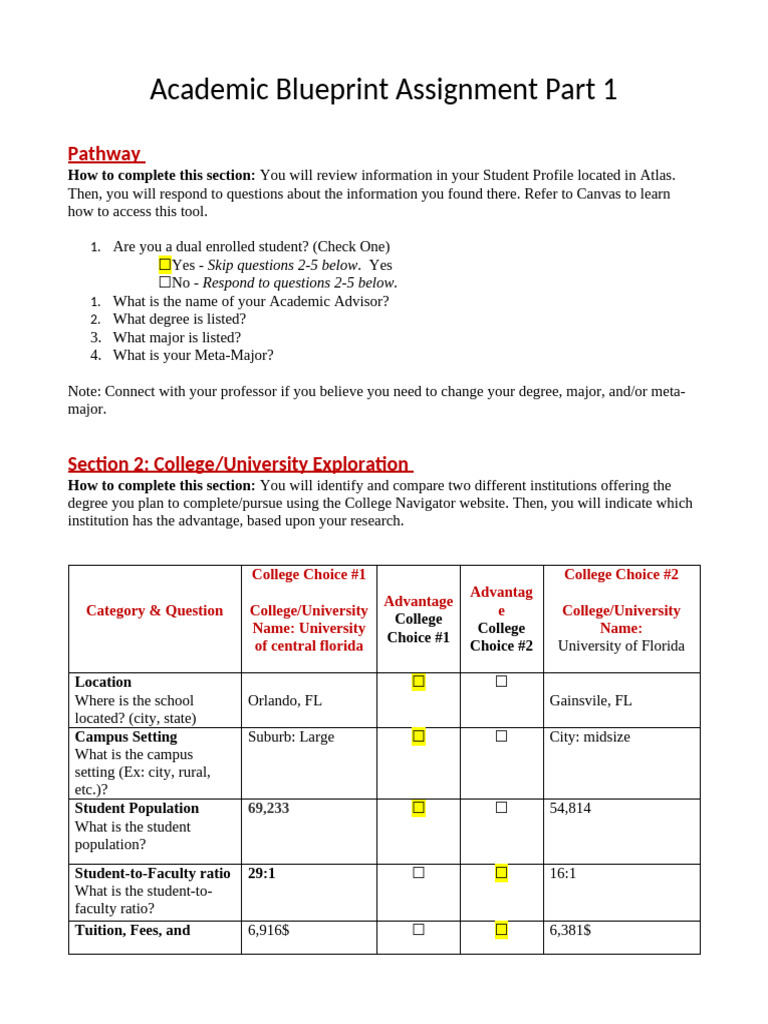 Academic Blueprint: College Comparison Guide | PDF | Race And Ethnicity ...