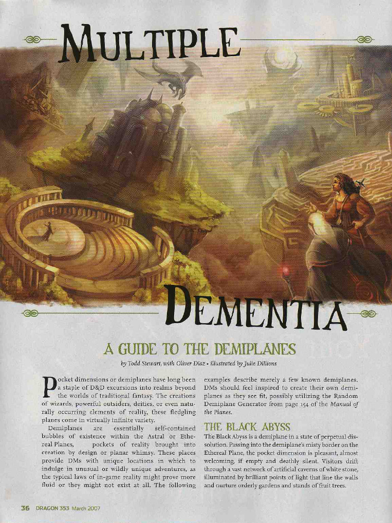 Multiple Dementia - Demiplanes | PDF