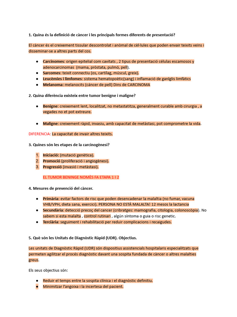 Cures 30 preguntes onco | PDF