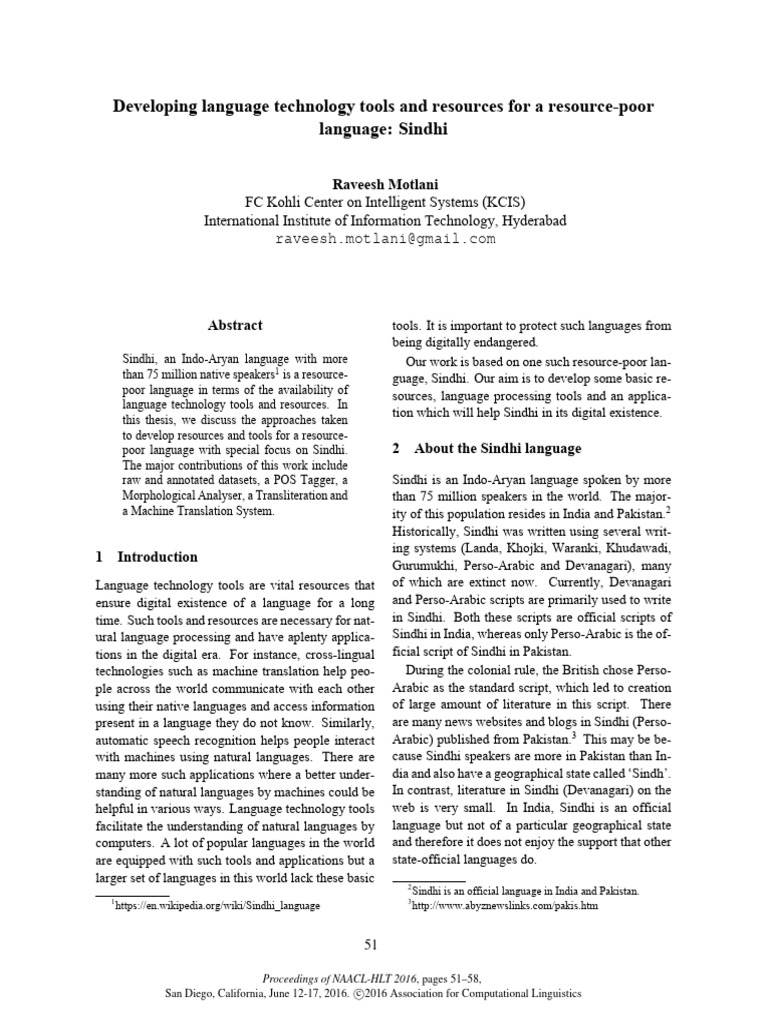 Developing Language Technology Tools and Resources for a 3cjnmdghqf ...