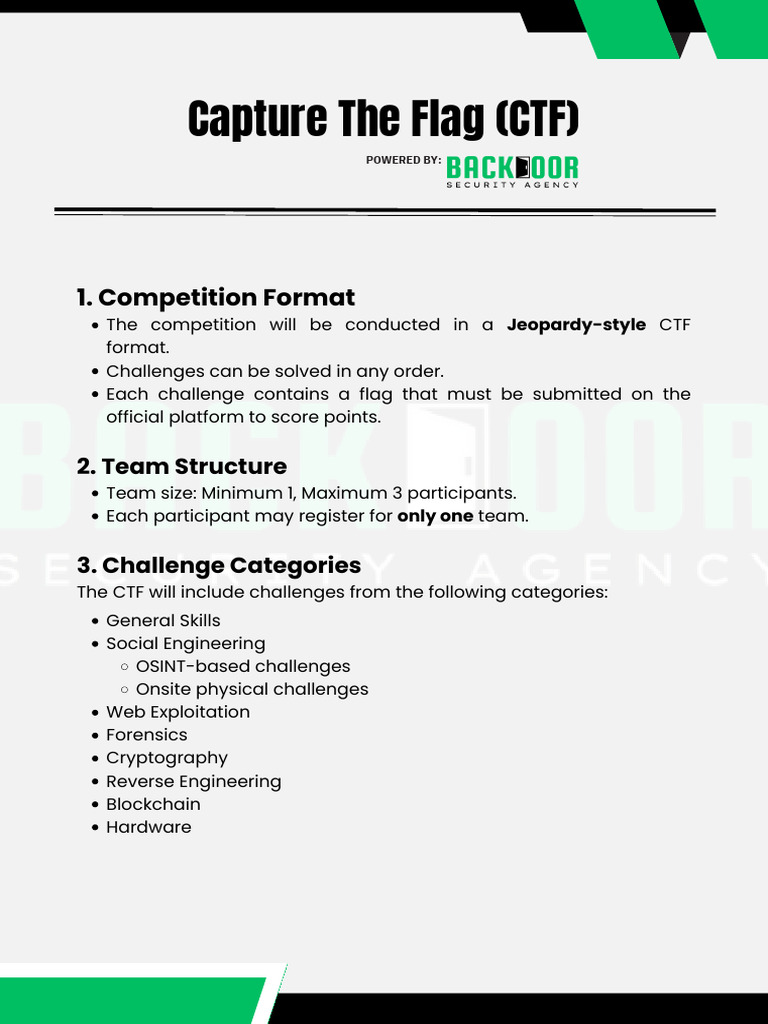 Jeopardy-Style CTF Competition Guide | PDF