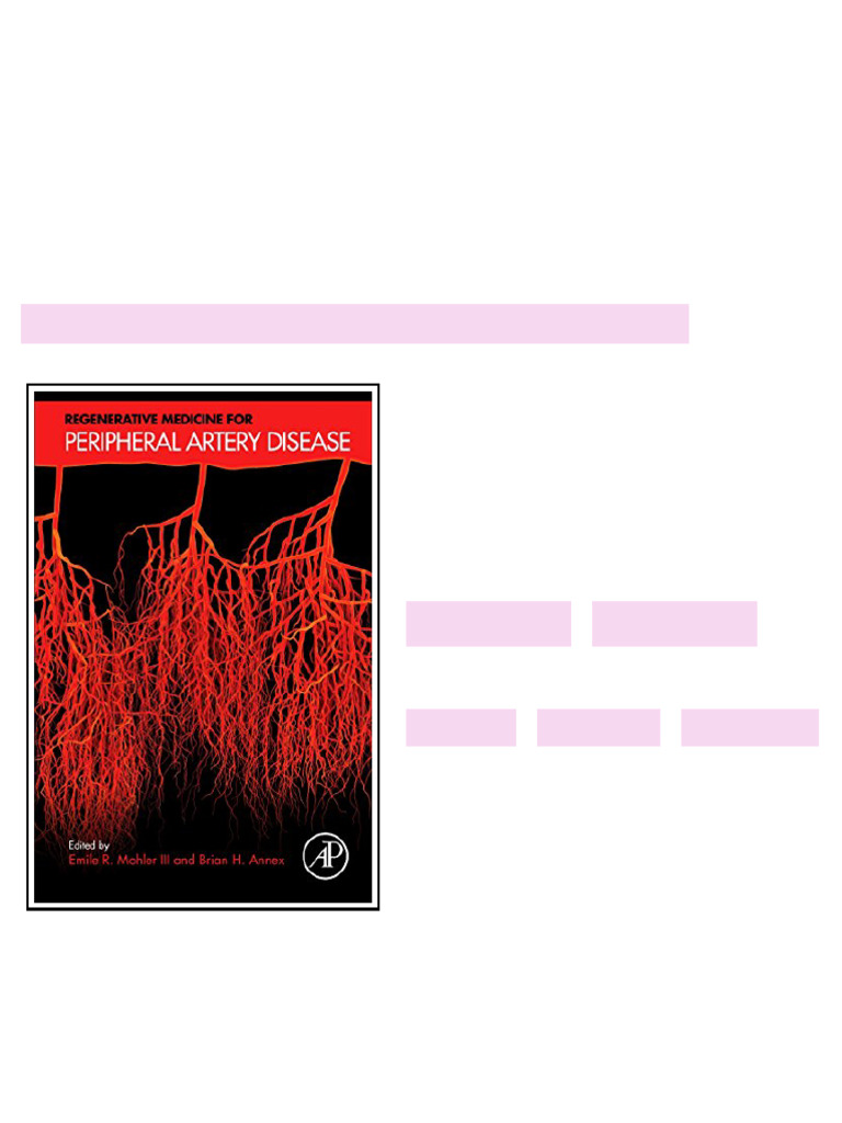 Regenerative Medicine for Peripheral Artery Disease 1st Edition Emile R ...