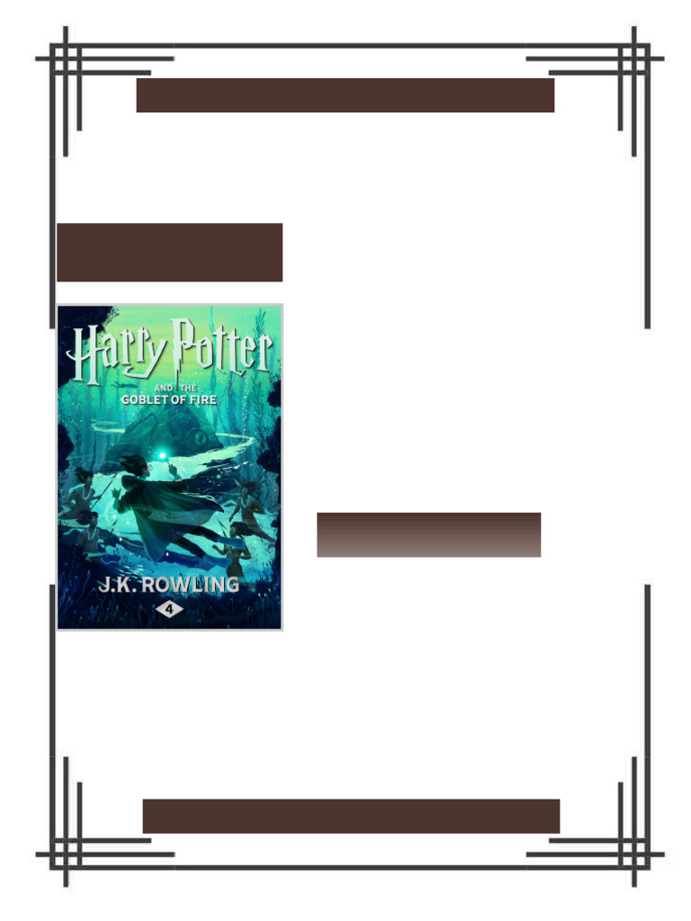 Harry Potter and the Goblet of Fire J K Rowling eBook lightweight pdf ...